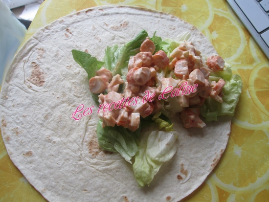 Wrap surimi – LES RECETTES DE CALINE