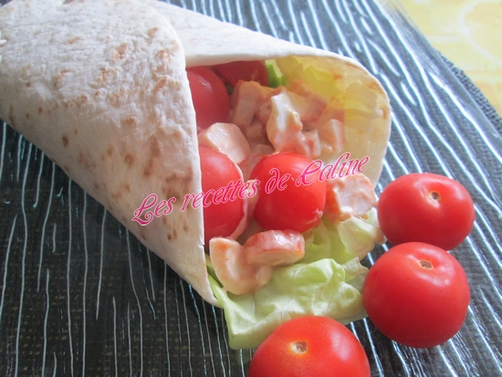 Wrap surimi – LES RECETTES DE CALINE