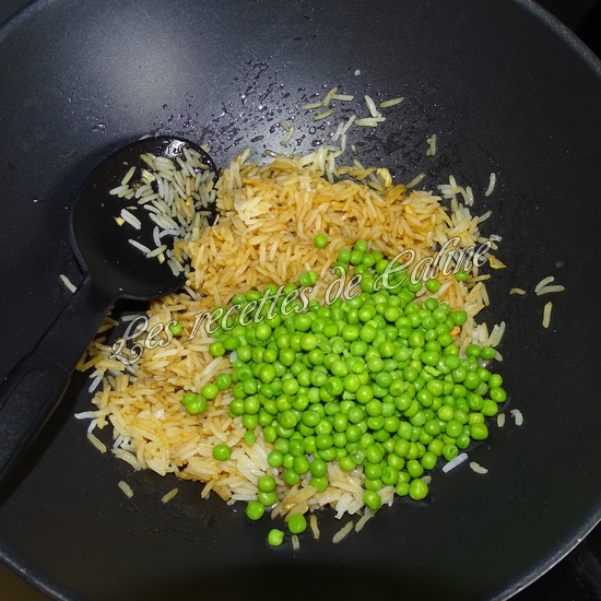 Riz sauté aux petits pois – LES RECETTES DE CALINE