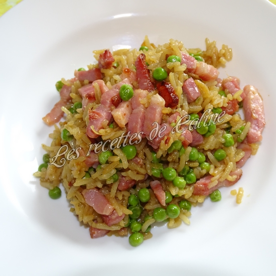 Riz sauté aux petits pois – LES RECETTES DE CALINE