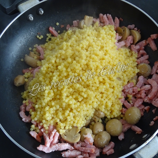 Perles de blé façon carbonara – LES RECETTES DE CALINE