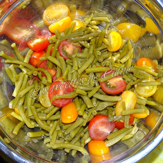 Salade de haricots verts et de tomates cerises – LES RECETTES DE CALINE
