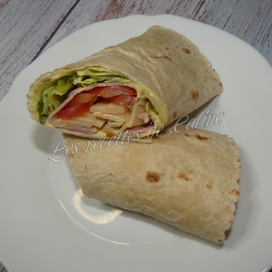 Wraps gourmands jambon fromage et sauce blanche – LES RECETTES DE CALINE